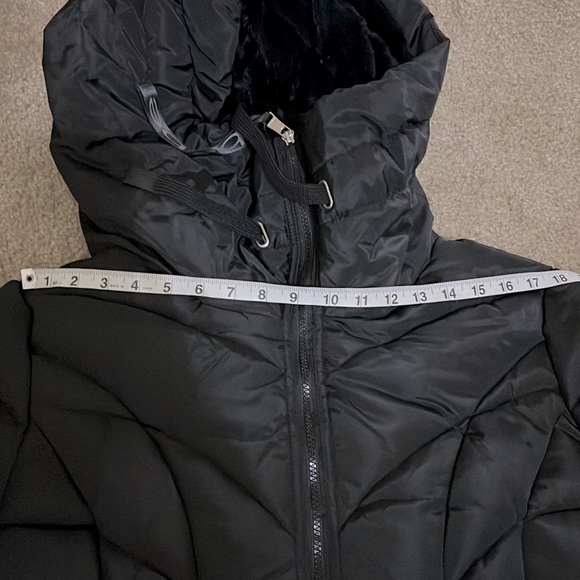 bebe | Jackets & Coats | Nwt Bebe Black Hoodie Puffer Jacket Faux Fur ...